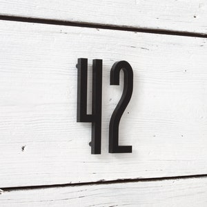 8 Inch Modern House Numbers - Custom Address Sign - Horizontal Vertical ...