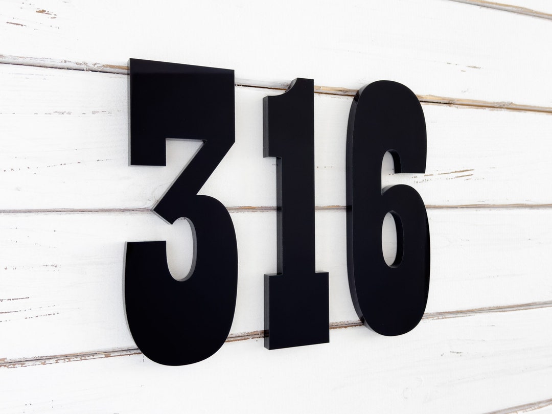 8 Inch Western Style House Numbers and Letters - Etsy