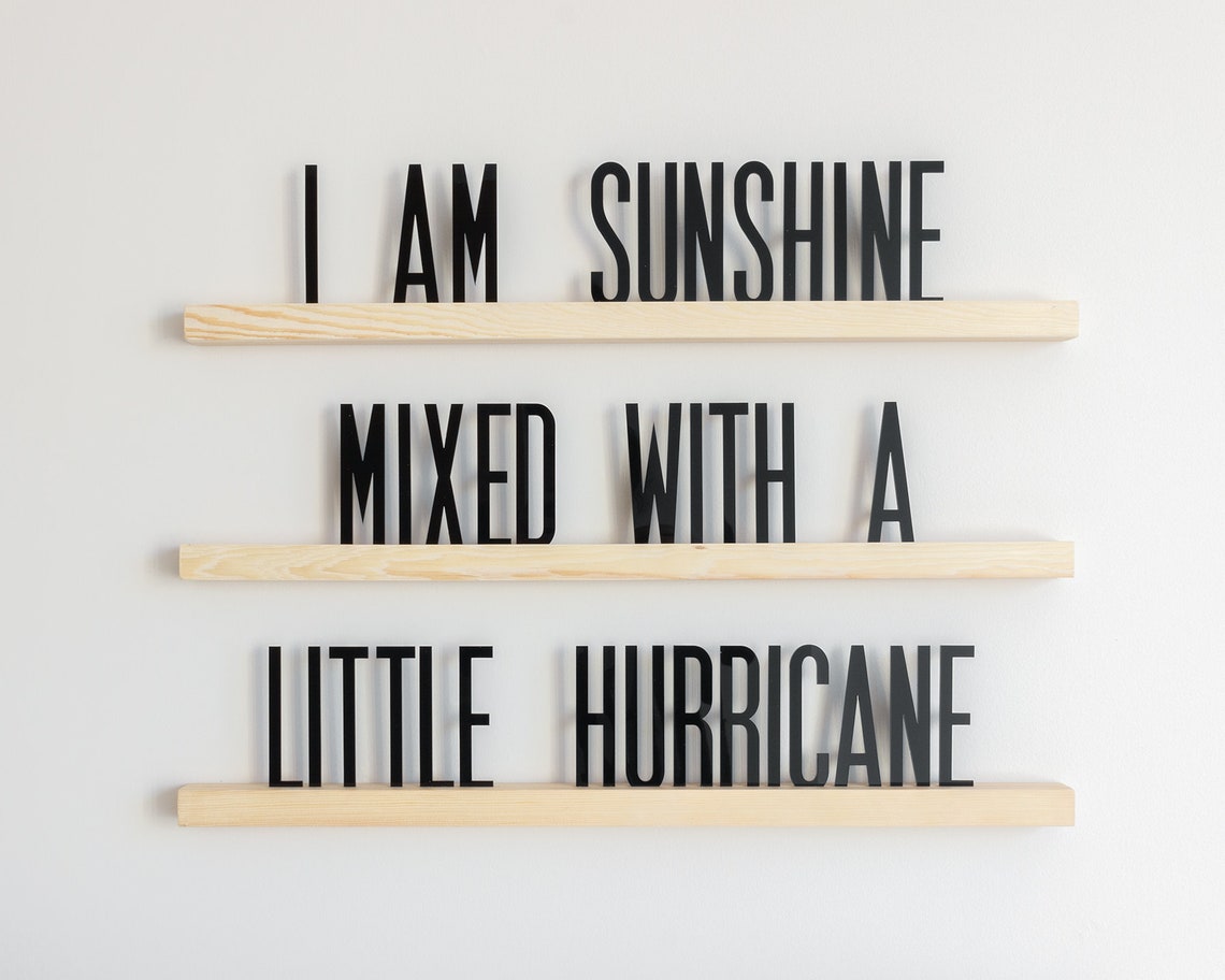 Letter Ledges Set Changeable Letter Board 24 - Etsy