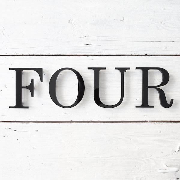 Black Metal Exterior House Letters - Etsy