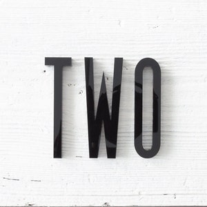 4 Inch Modern House Numbers - Front Porch Decor - Custom Mailbox Door ...