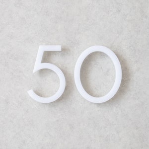 6 Inch Modern House Numbers - Architectural Building Farmhouse Door ...