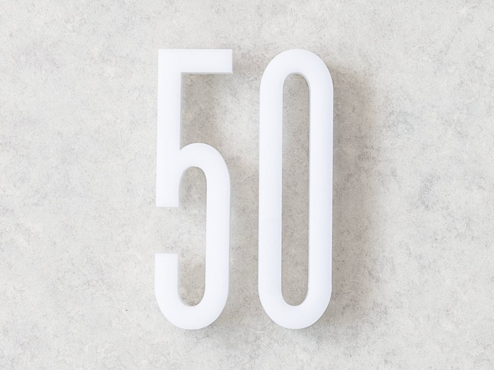 6 Inch Modern House Numbers and Letters - Horizontal Vertical Address ...