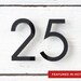 6 Inch Modern House Numbers Architectural Building Farmhouse - Etsy Canada