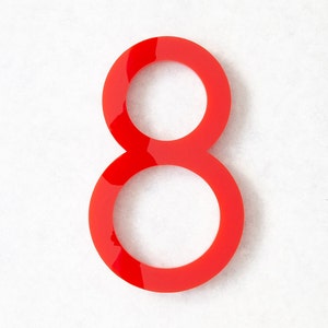 12 Inch Modern House Numbers - Contemporary Minimalist Address Sign ...