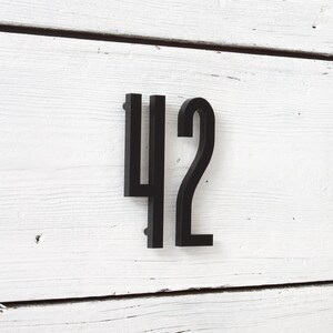 6 Inch Modern House Numbers and Letters - Horizontal Vertical Address ...