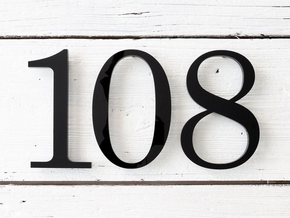 8 Inch House Numbers and Letters Modern Floating Numbers for - Etsy
