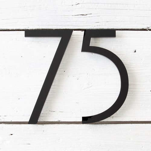 10 Inch Metal House Numbers Address Sign Numbers Modern - Etsy