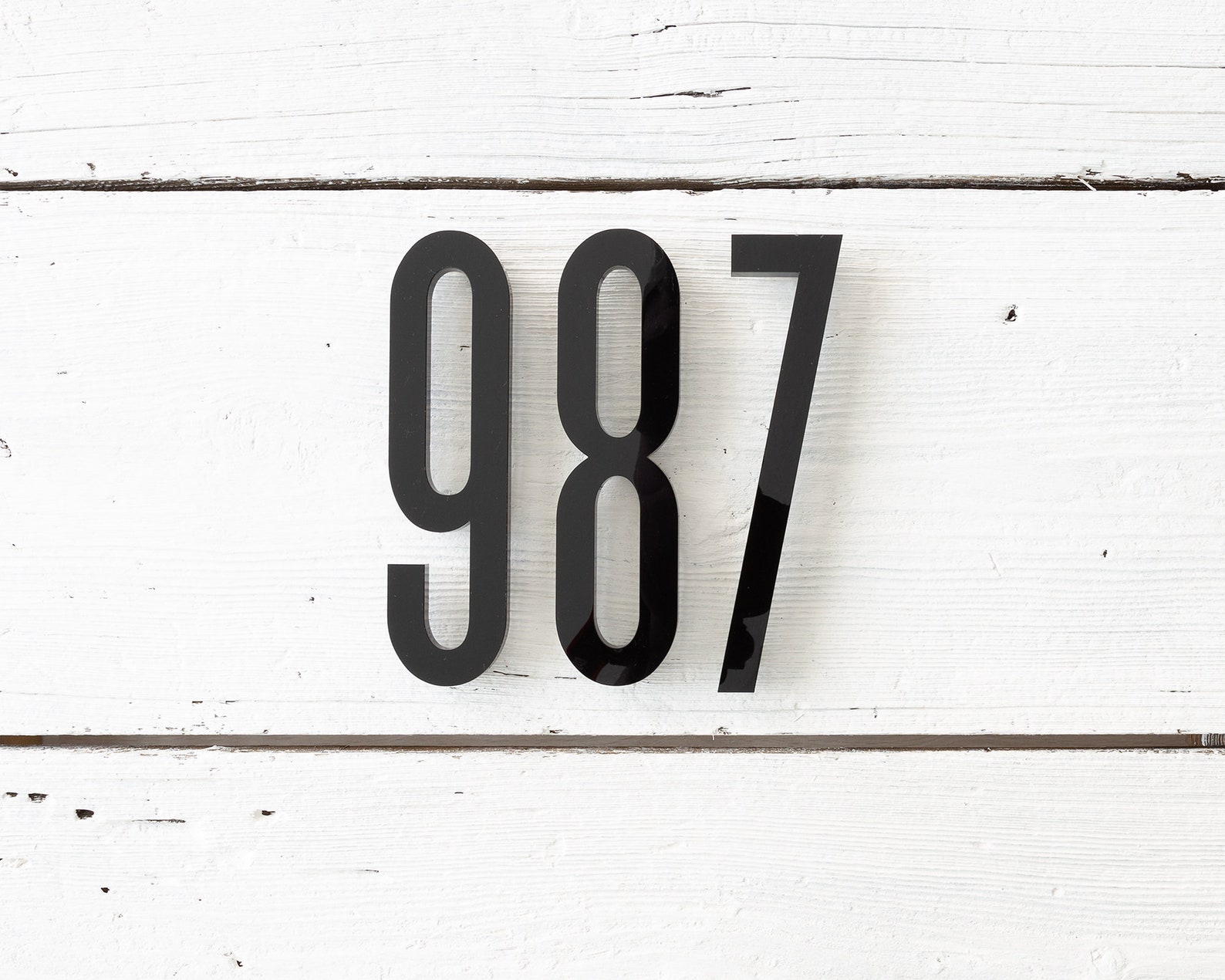 8 Inch Modern House Numbers Custom Address Sign Horizontal - Etsy