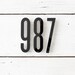 8 Inch Modern House Numbers Custom Address Sign Horizontal - Etsy