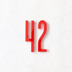 10 Inch Modern House Numbers - Large Address Numbers - Adress Sign (D10 ...