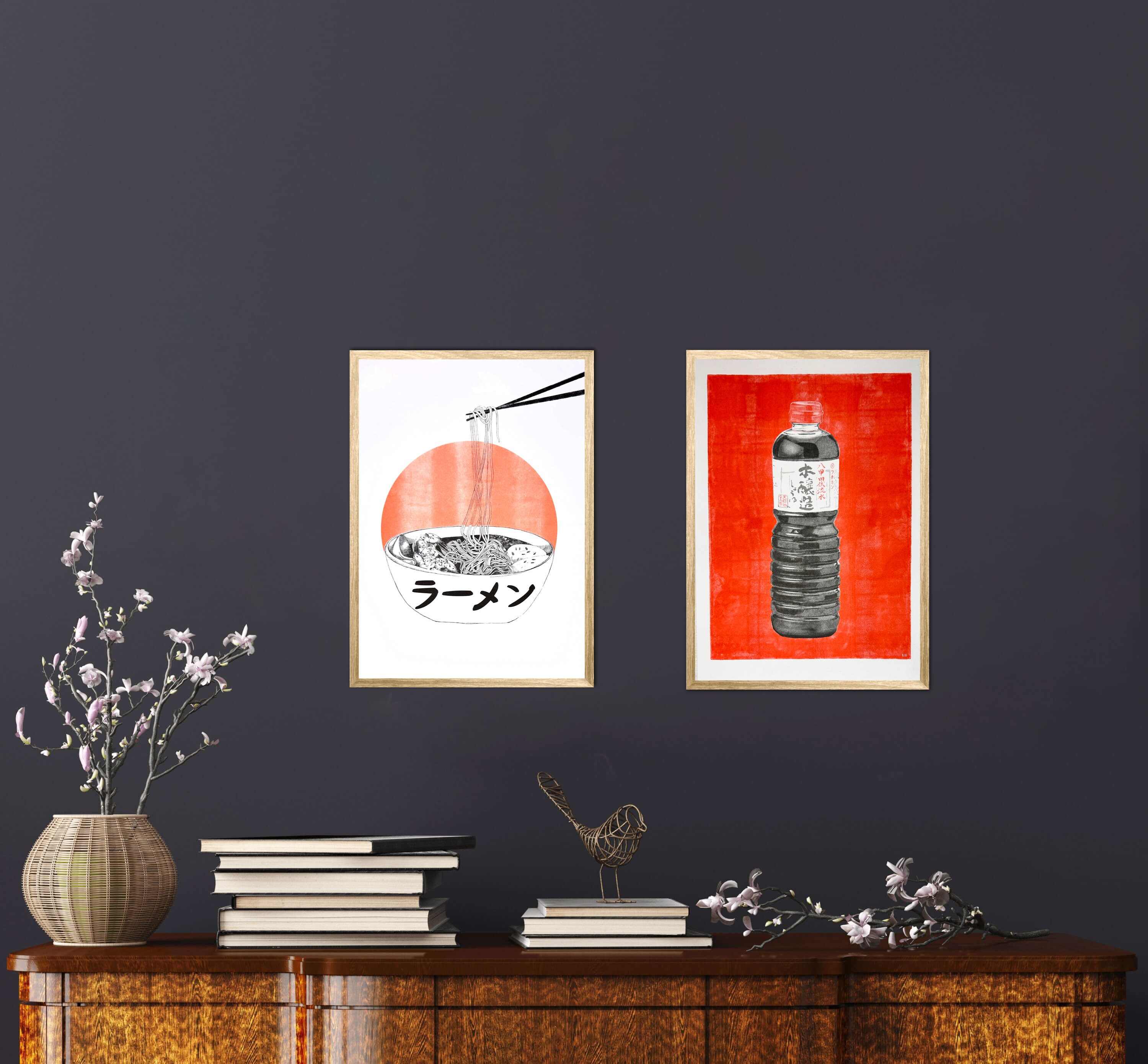 Ramen - Poster, Screenprint, Print, A3, Art Print, Risography, Riso ...
