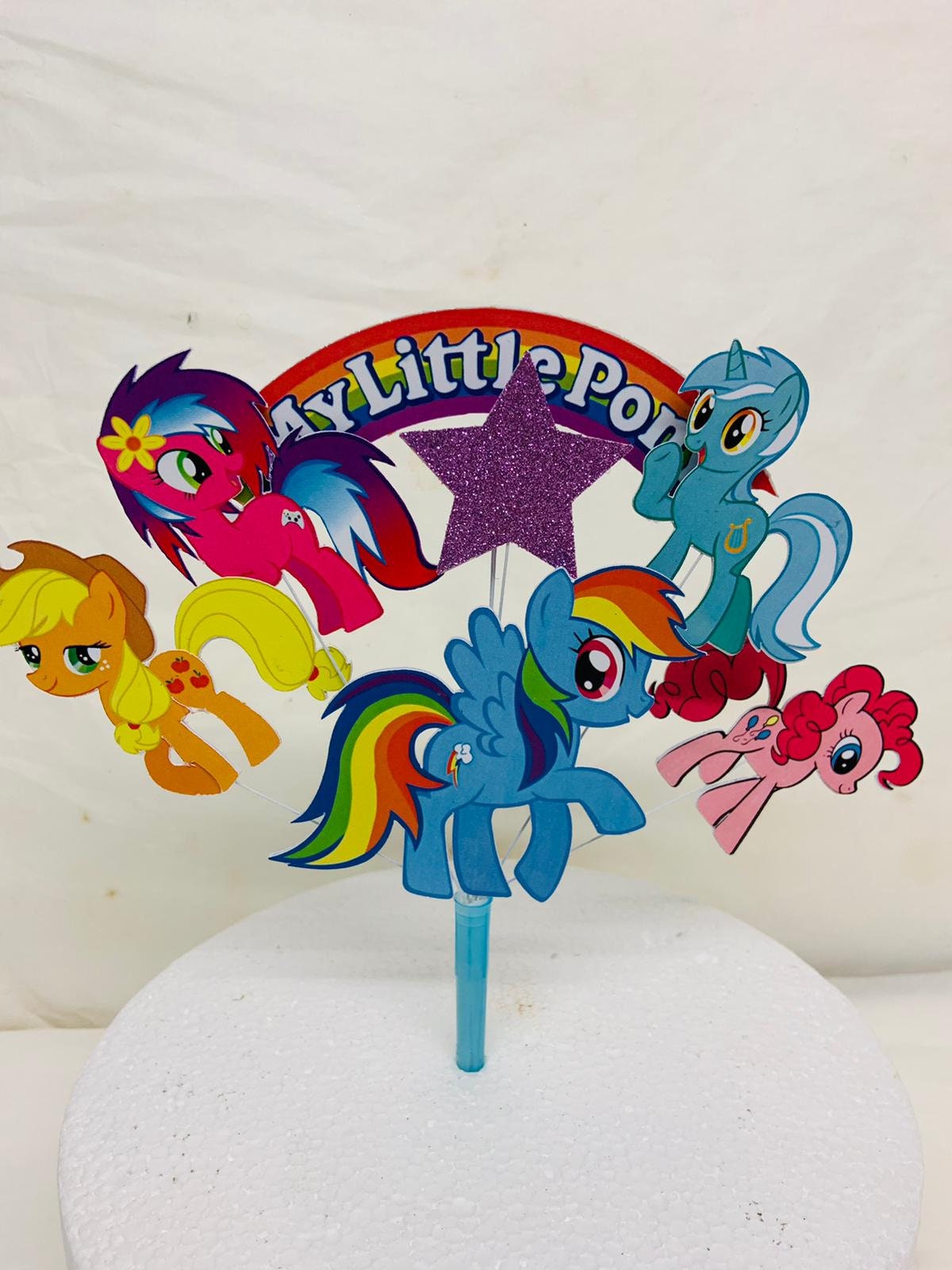 Rainbow Dash Cupcake Toppers