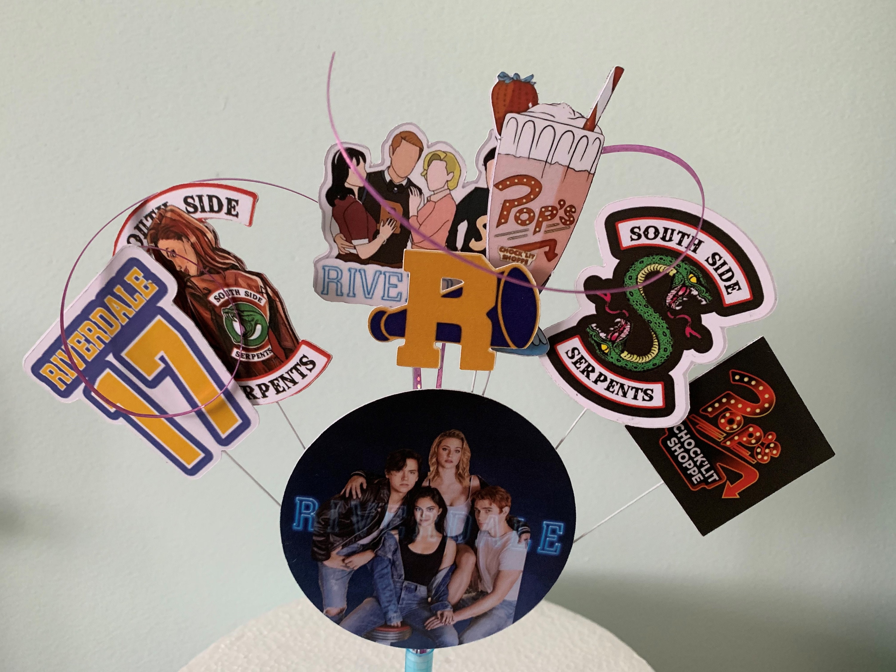 Riverdale cake topper display in pick unofficial | Etsy