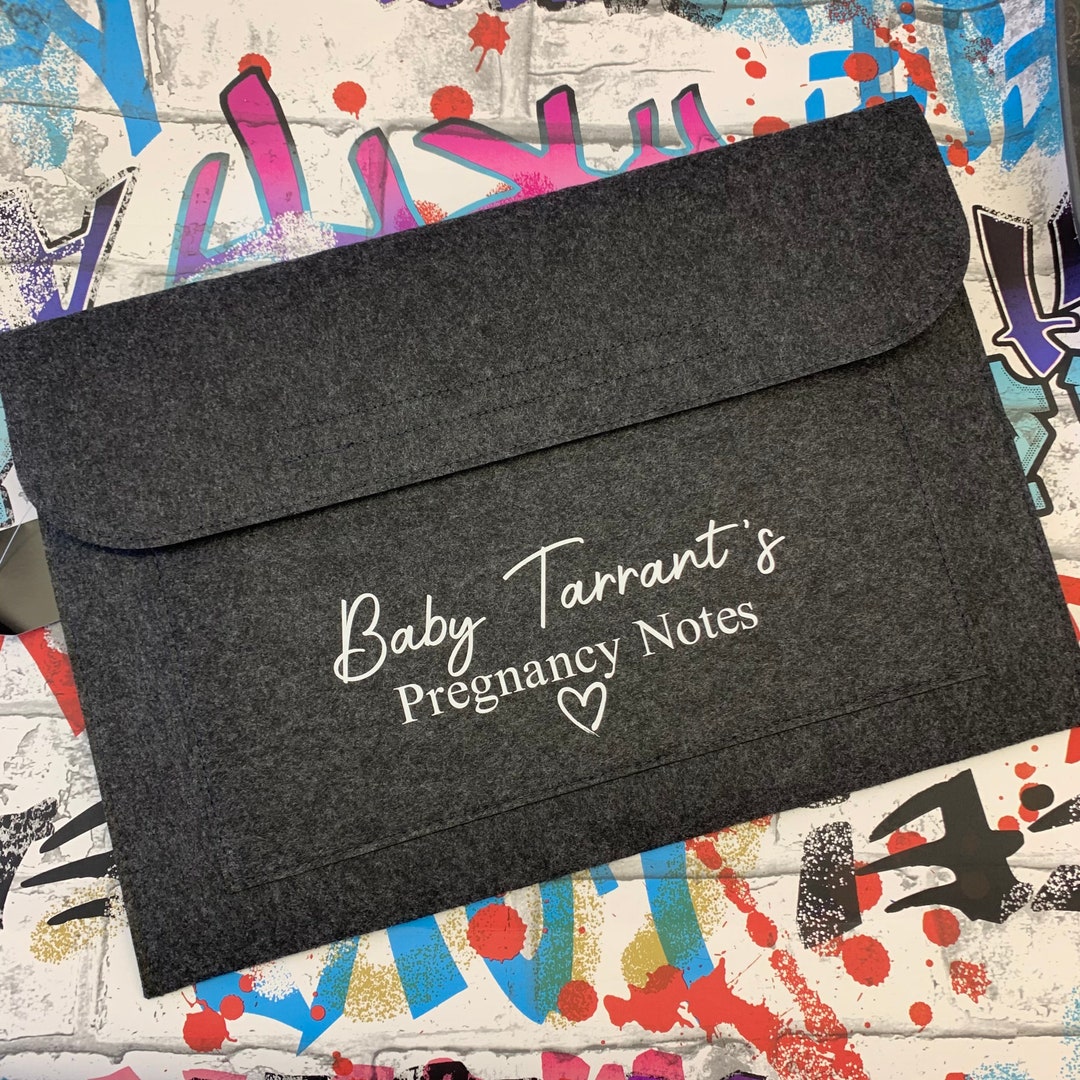 Personalized Pregnancy Notes Folder , File , Maternity Gift , New Baby ...