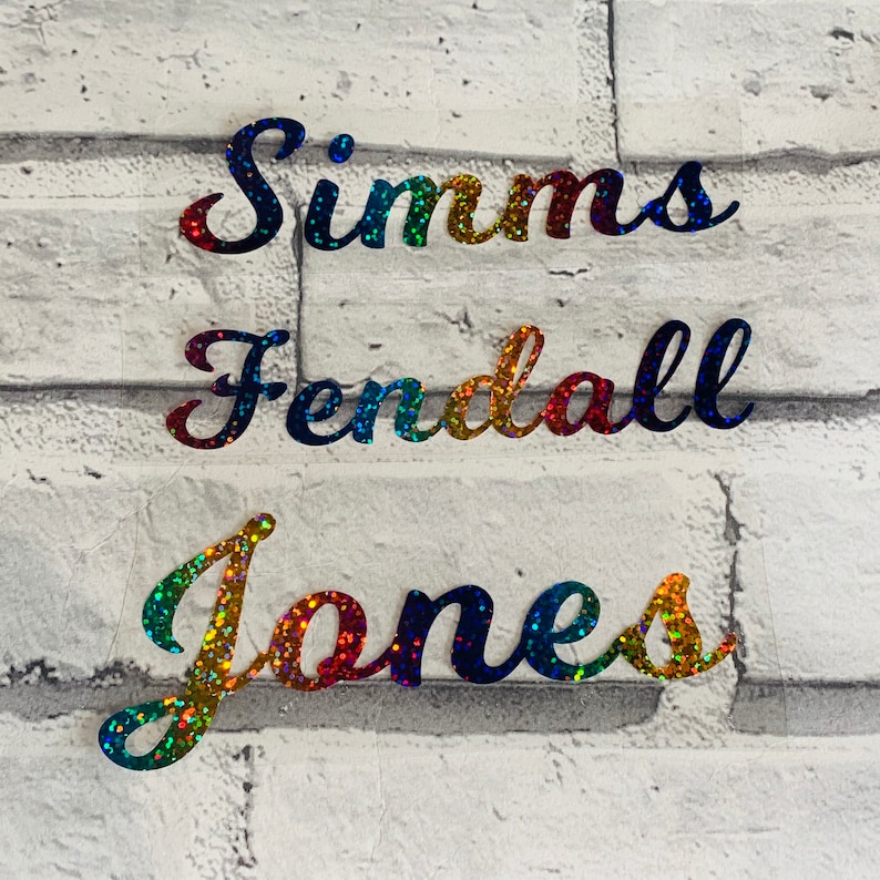 Htv Iron on Vinyl Words Any Words Names Stickers Decals All - Etsy UK