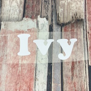 Htv Iron on Vinyl Words Any Words Names Stickers Decals All Sizes and ...