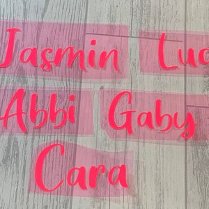 Htv Iron on Vinyl Words Any Words Names Stickers Decals All Sizes and ...