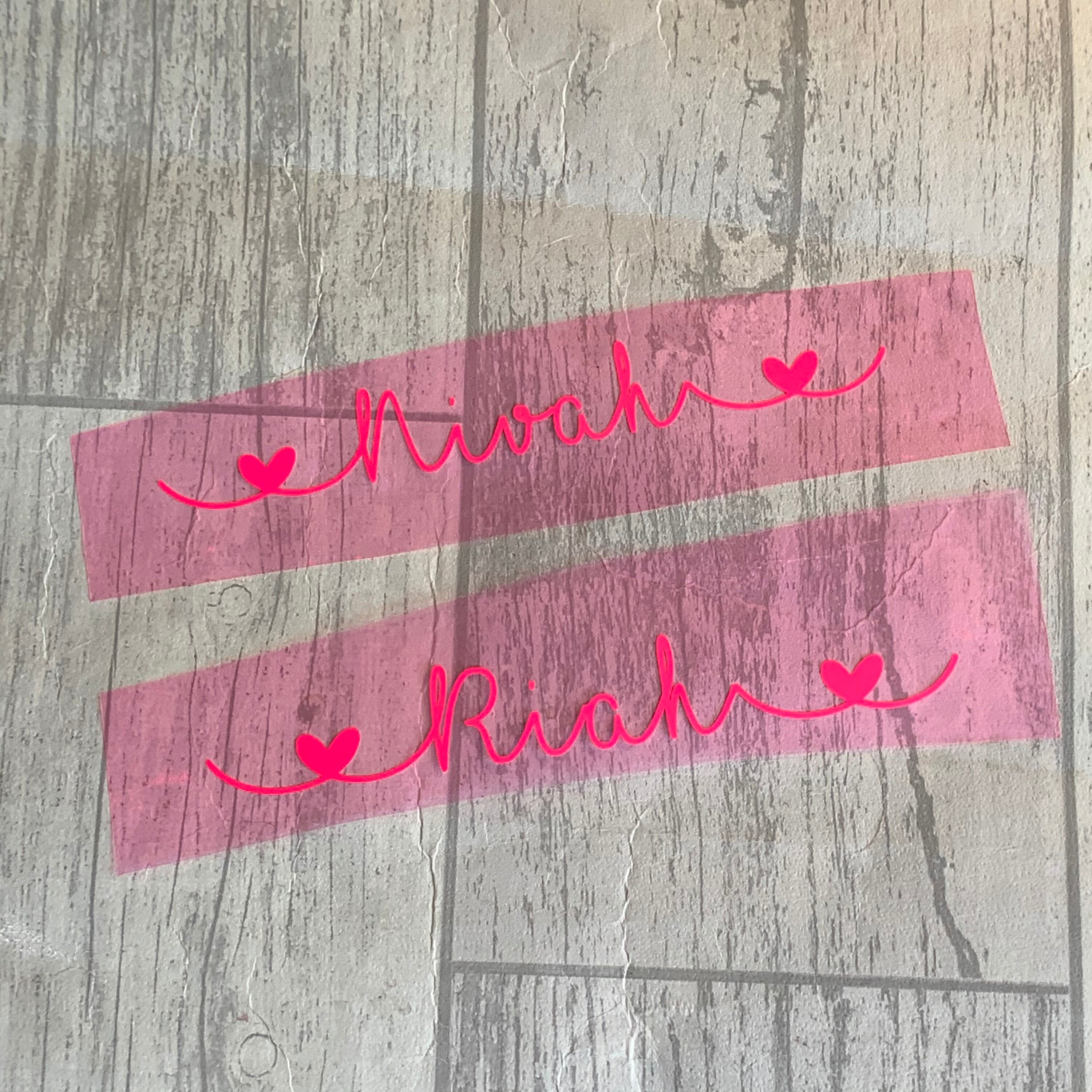 Htv Iron on Vinyl Words Name Stickers Decals All Sizes and - Etsy UK