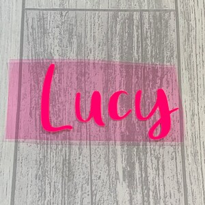 Htv Iron on Vinyl Words Any Words Names Stickers Decals All Sizes and ...