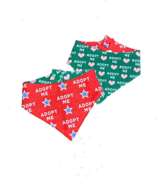 Adopt Me Dog Bandana Rescue Dog Adoption Bandana - Etsy