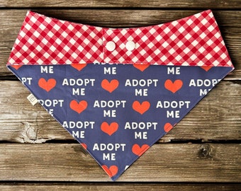 ADOPT ME Bandana Scarf for Rescue Dogs - Etsy