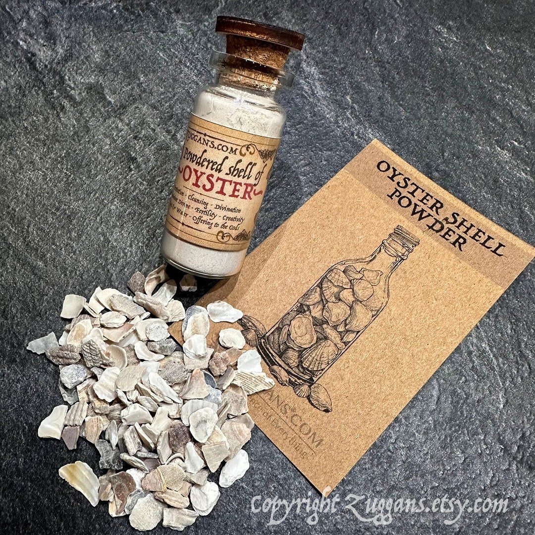 Oyster Shell Powder Zuggans Sea Witch Witchcraft Wicca - Etsy
