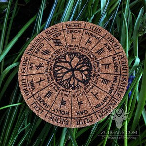 Ogham / Celtic Tree Calendar Drinks Coasters - Etsy
