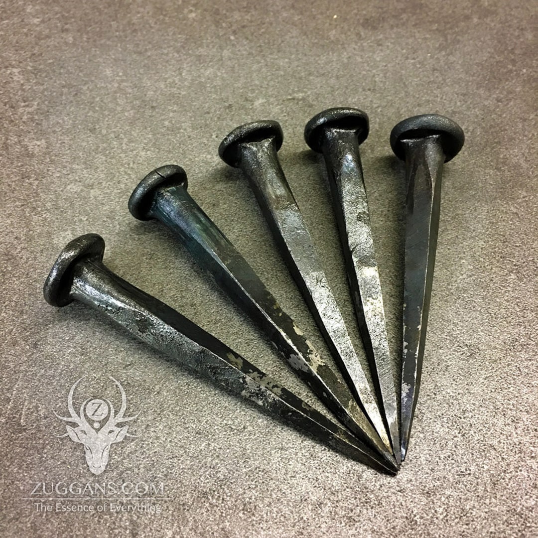 Witches Engraving Nail X1 - Hand Forged - Black Iron - Candle Scribe ...