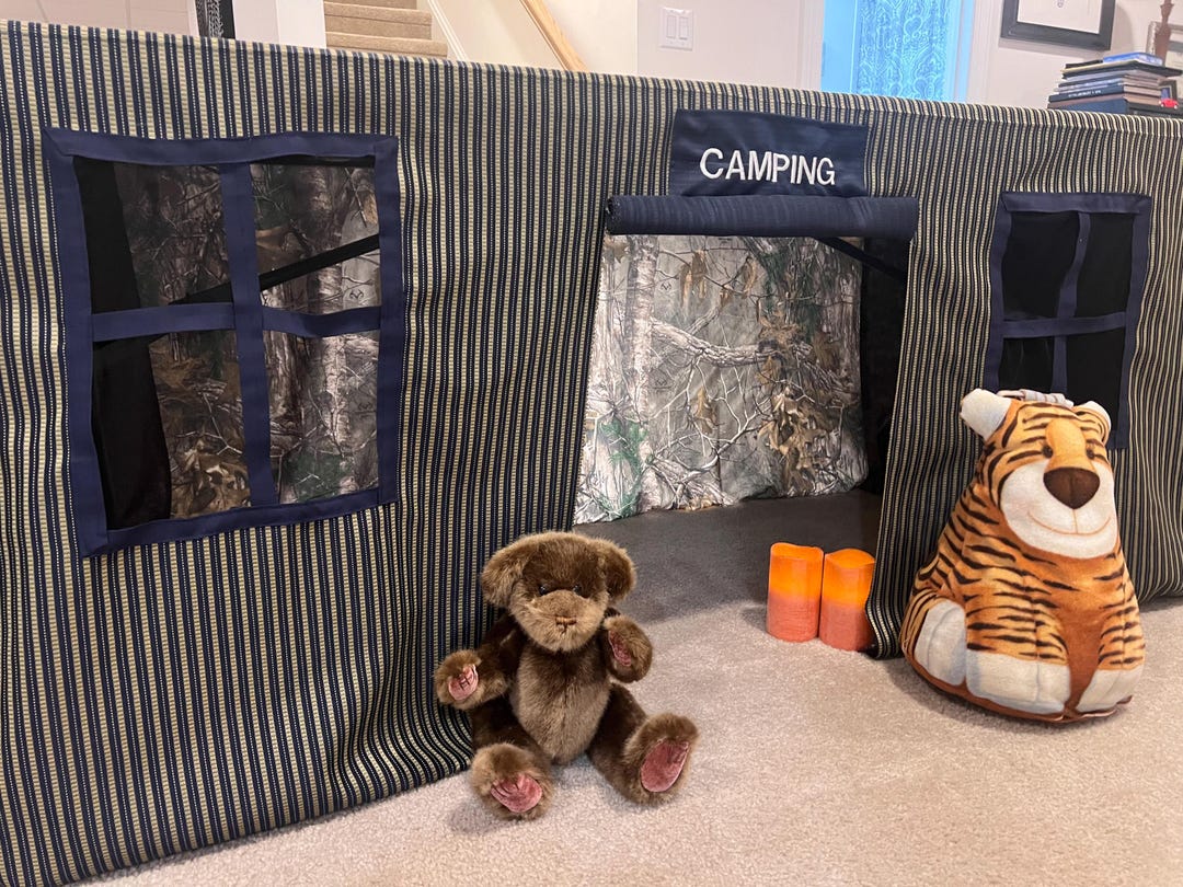 Table Top Tent Fort "camping Theme" - Etsy