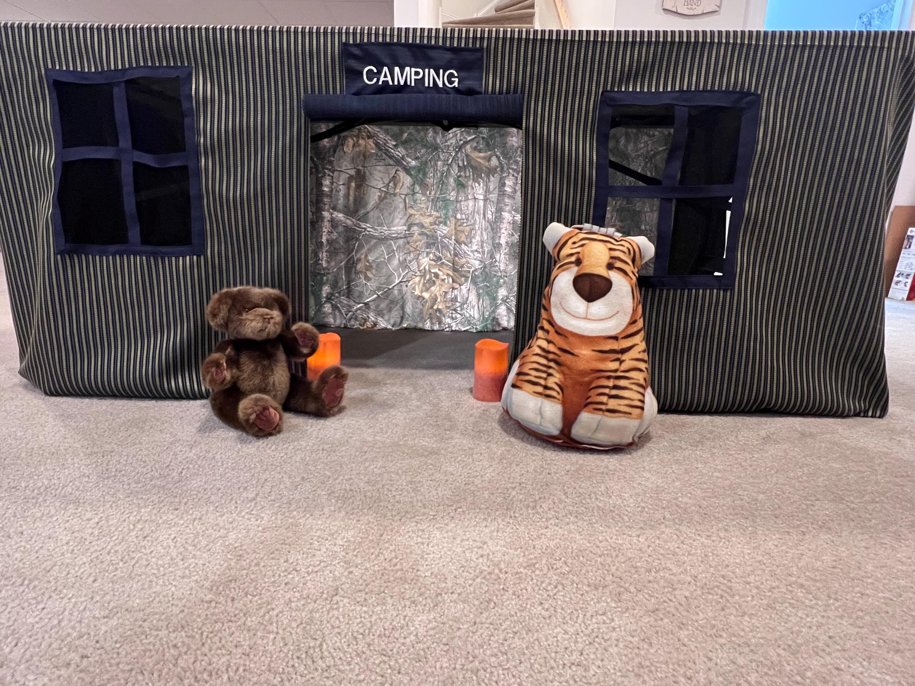 Table Top Tent Fort "camping Theme" - Etsy