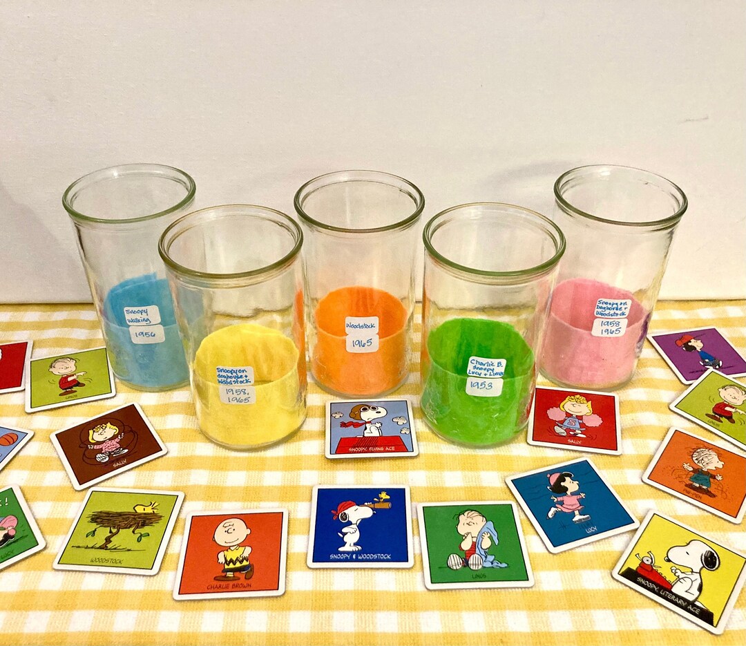 Vtg PEANUTS 1950-60's Smucker's Jelly Jar/glass COLLECTION Snoopy ...