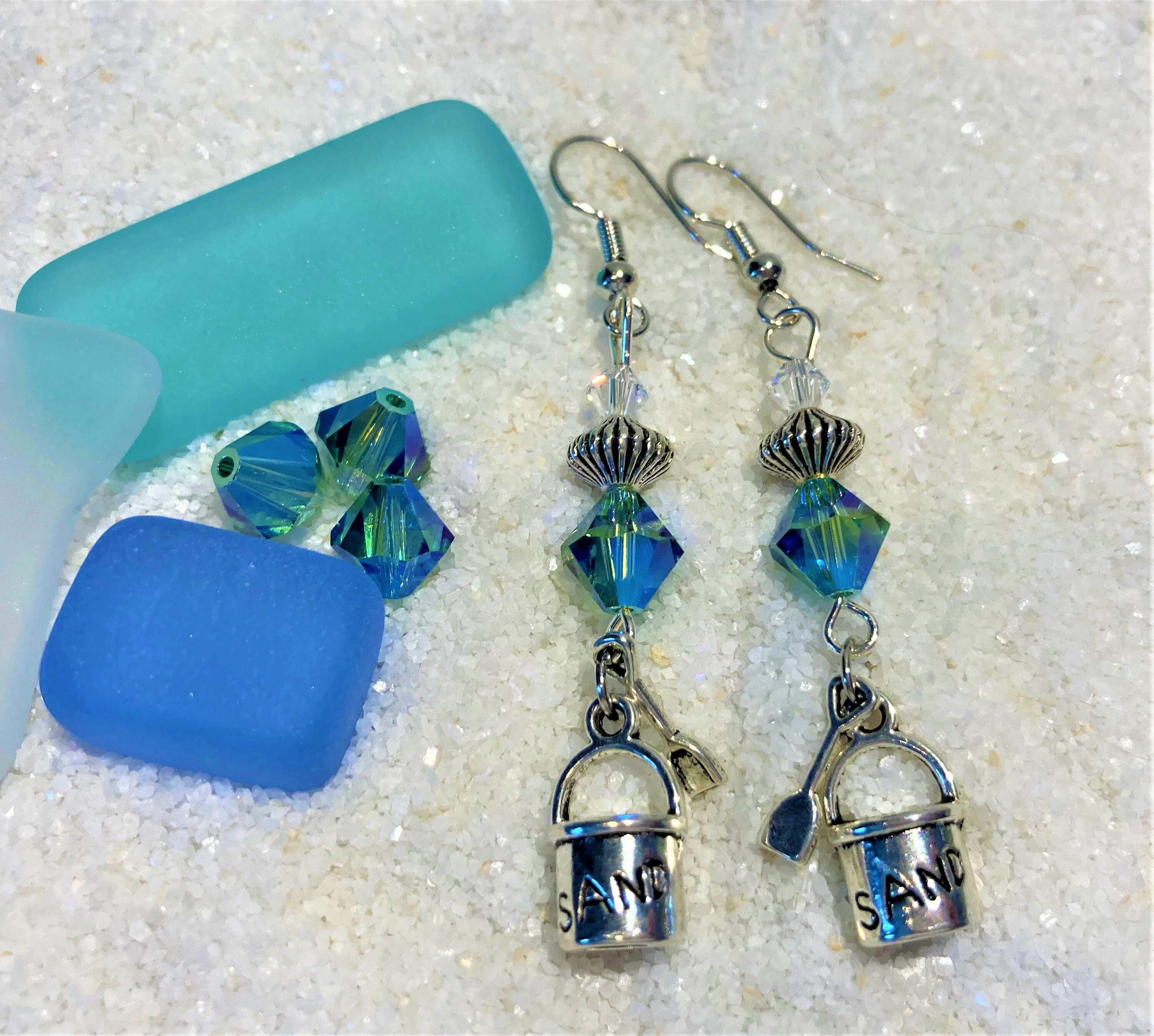 Sand Pails With Sparkling Swarovski Crystals. Sand Pails With - Etsy