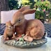 Mother & Baby Rabbits HOMCO "masterpiece Porcelain" Figurine Vintage ...