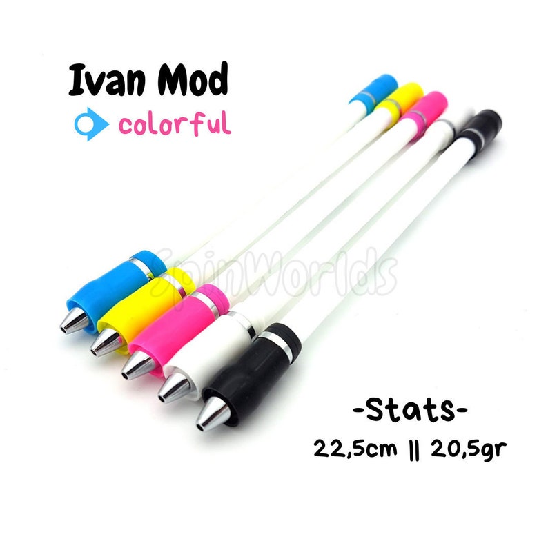 Ivan Mod - Colorful - Penspinning Pen - Spinworlds - Etsy