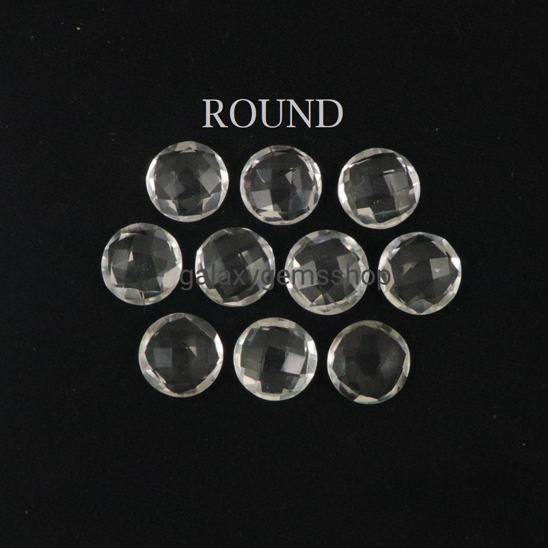 Crystal Quartz 6 Mm to 20 Mm Round Cushion 8X6 Mm, to 25X18 Mm Oval ...