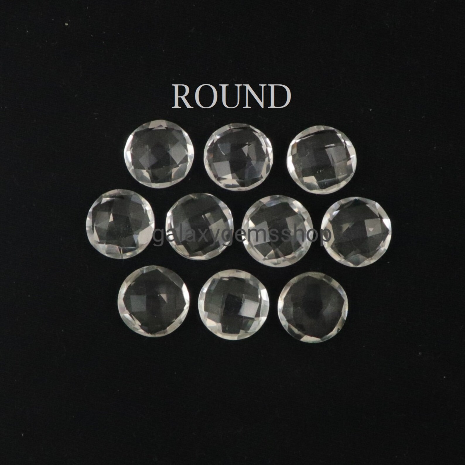 Crystal Quartz 6 Mm to 20 Mm Round Cushion 8X6 Mm, to 25X18 Mm Oval ...