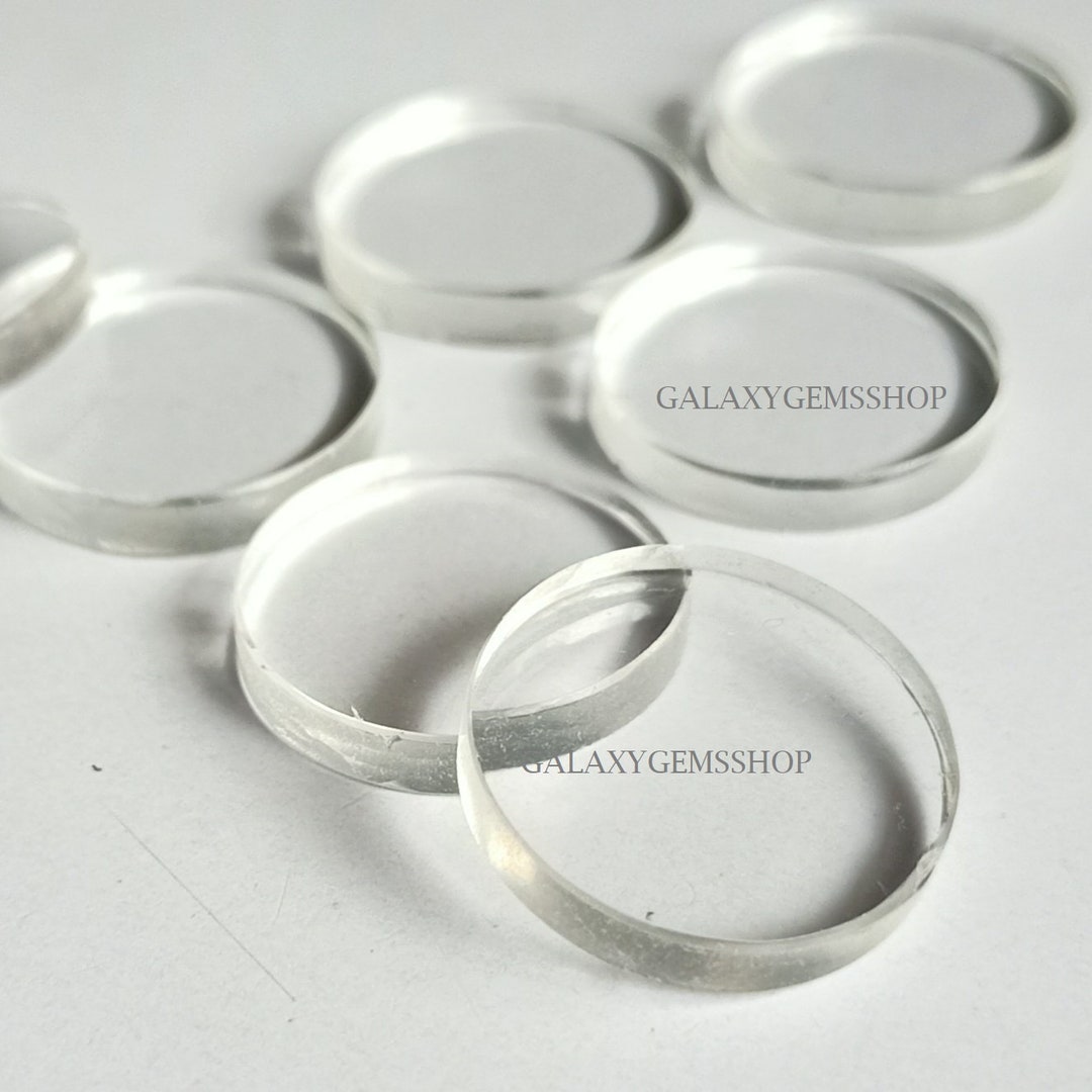 Buy 1 Pcs AAA+ Quality Crystal Quartz Clear Quartz Coin Shape Both Side ...