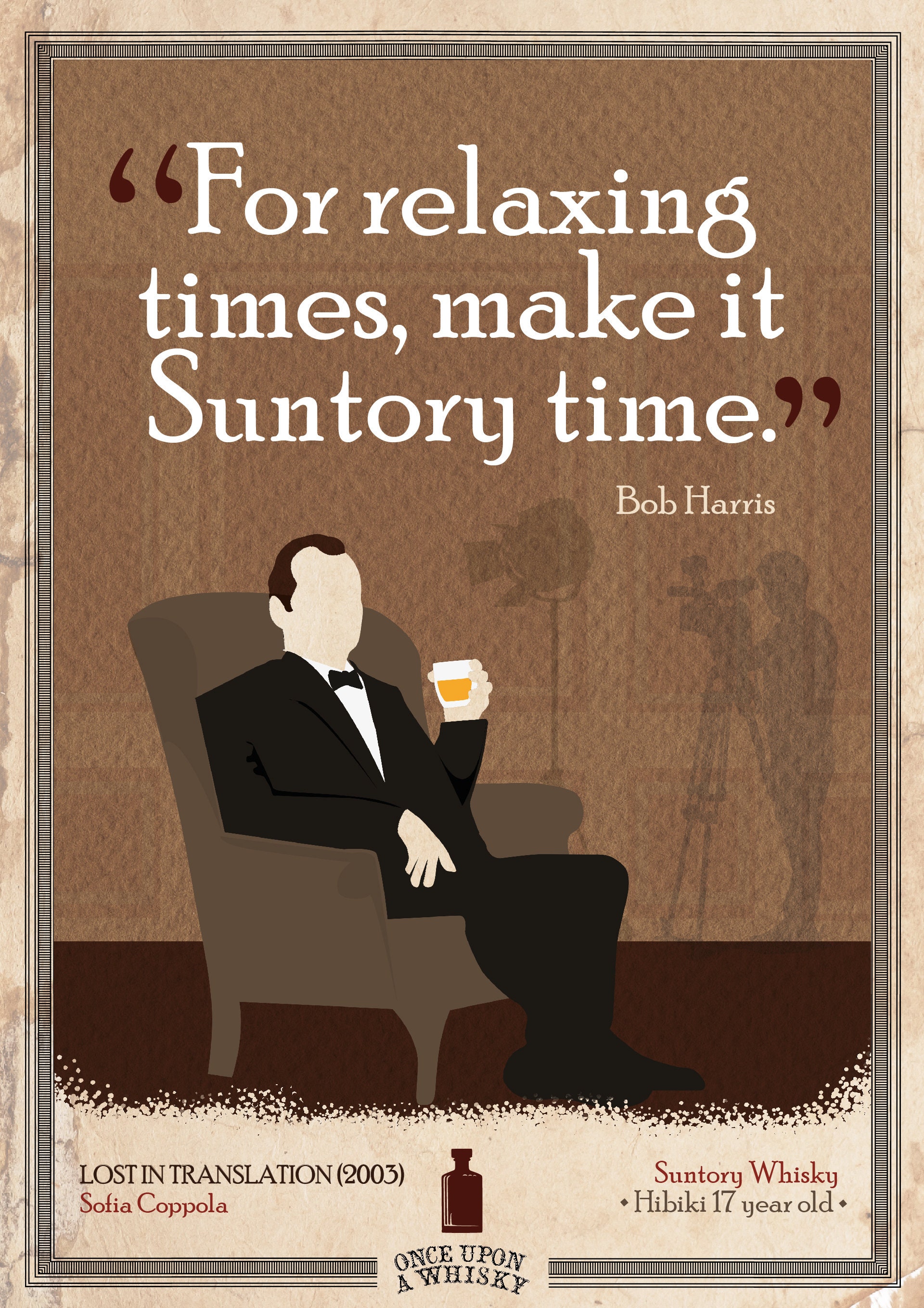 Bill Murray Suntory Poster