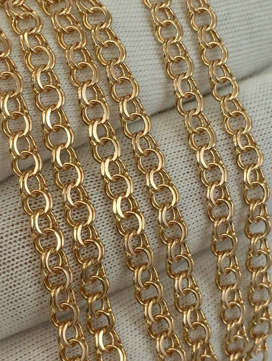 Vintage Original Chic Solid Rose Gold Chain 50 Cm 14K 585, Solid Rose ...