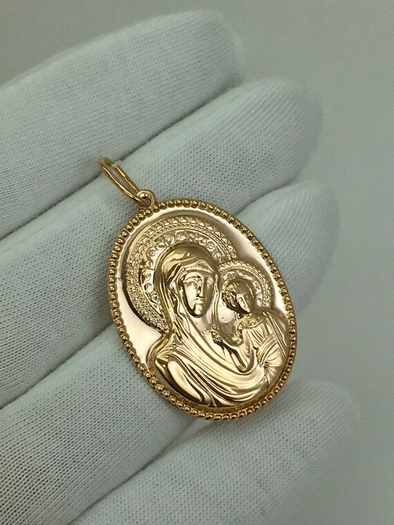 Vintage Original Orthodox Icon of the Mother of God o… - Gem