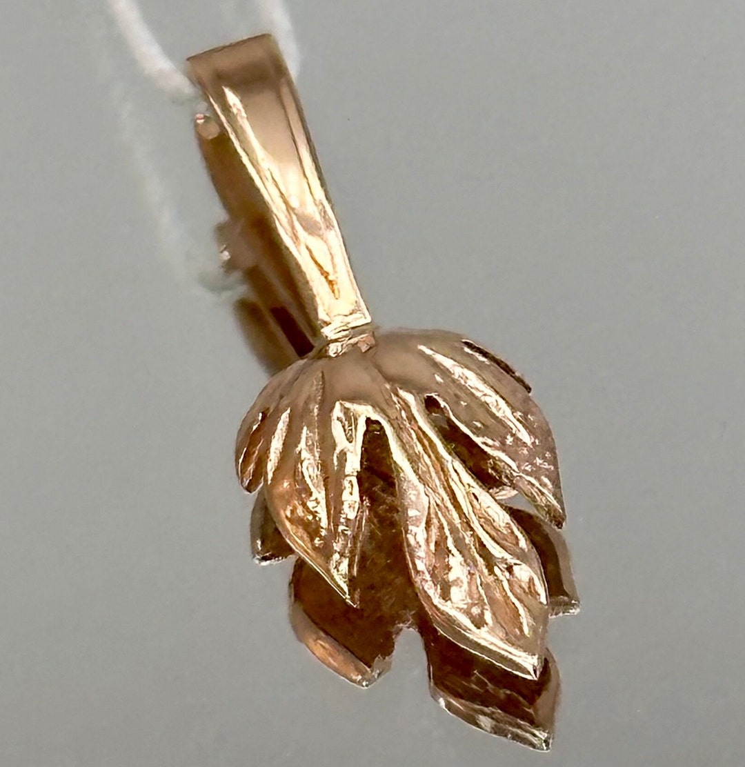 Vintage Original Solid Rose Gold Pendant 583 14K, Solid Rose Gold ...