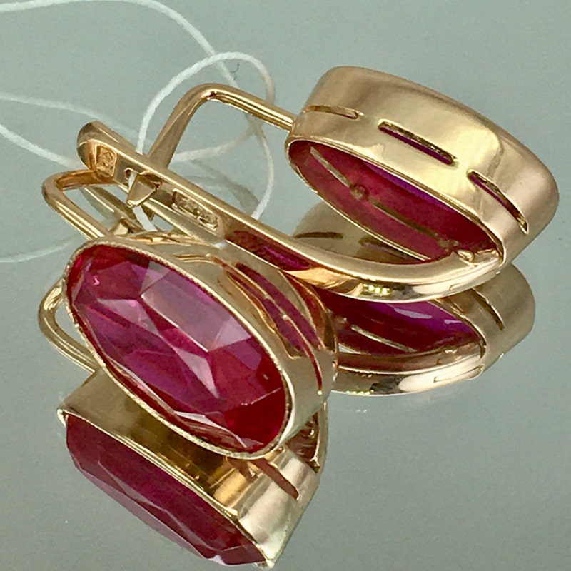 Russian Ruby Jewelry - Etsy