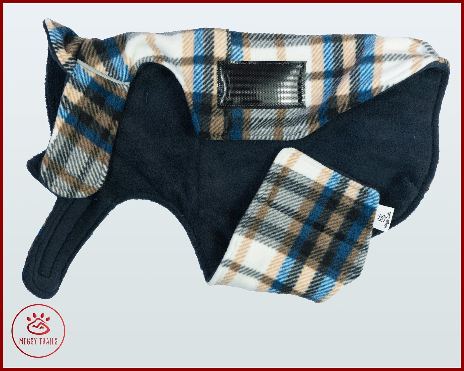 Plaid Fleece Cat Winter Jacket: Double Layer Polar Fleece - Etsy UK