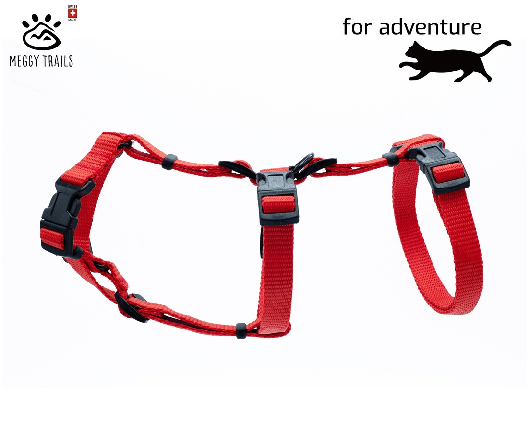 Meggytrails Red Cat Anti-escape Harness – Ultimate Ergonomic Gear for ...