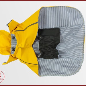 Stylish CAT Rain JACKET, Waterproof Cat Coat, Yellow Vintage Fisherman ...