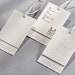 500 Custom Cotton White Hang Tags, Clothing Hang Tags, Price Tags ...