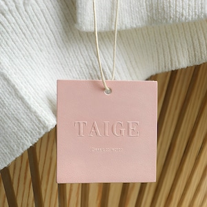 500pcs Pink Hangtags Custom Clothing Hang Tags, Embossed Hang Tags,eco ...