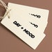 500 Custom Clothing Hang Tag, Gift Tags, Black Foiled Tags, Thick ...