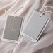 500pcs Embossed Hang Tags Custom Logo Clothing Tags, Hang Tags for ...